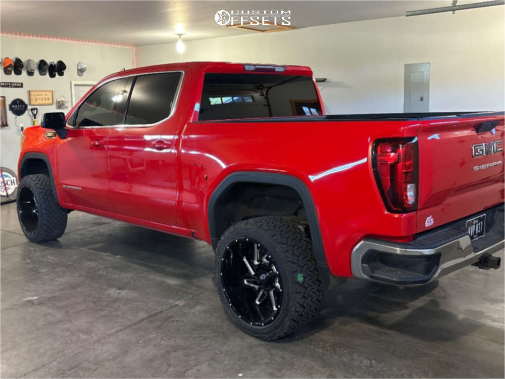 2020 GMC Sierra 1500 with 22x12 -57 Vision Spyder and 33/12.5R22 Venom ...