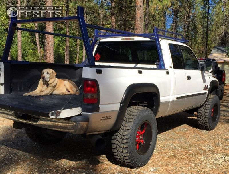 2002 Dodge Ram 2500 with 18x10 -24 Moto Metal Mo969 and 305/70R18 ...
