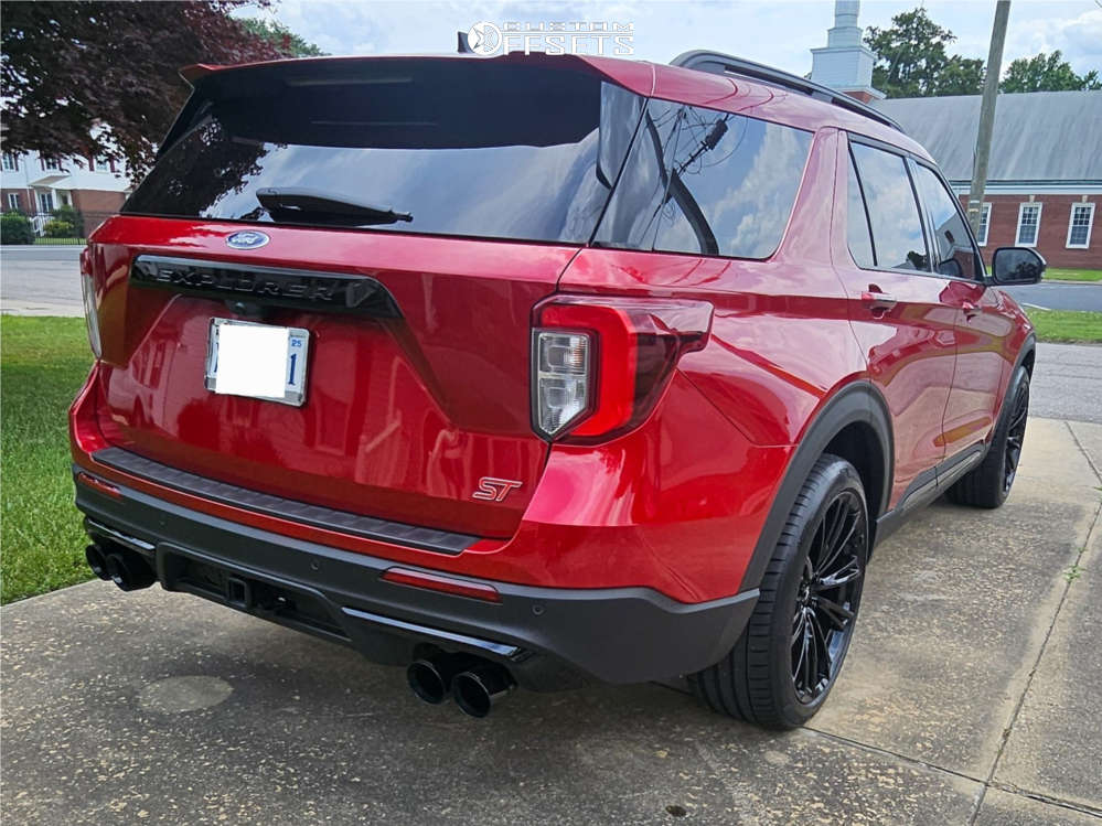 2024 Ford Explorer with 22x10.5 35 Asanti Black Abl-30 and 285/40R22 ...