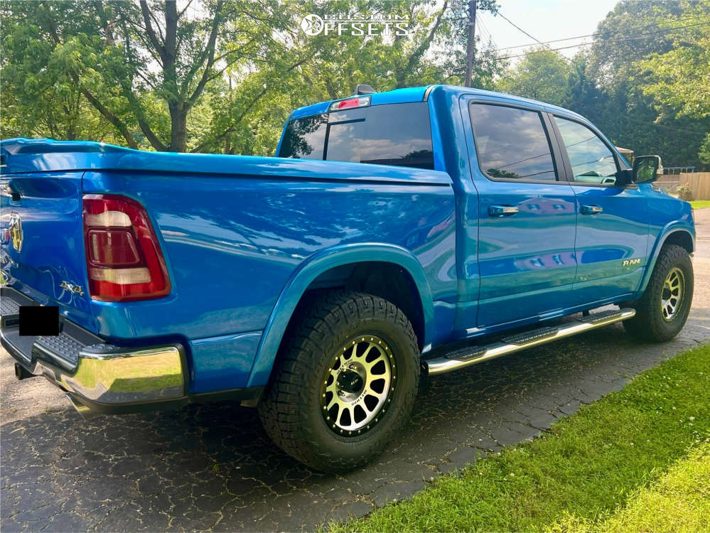 2020 Ram 1500 with 18x9 -12 Method MR305 and 295/70R18 Falken Wildpeak ...