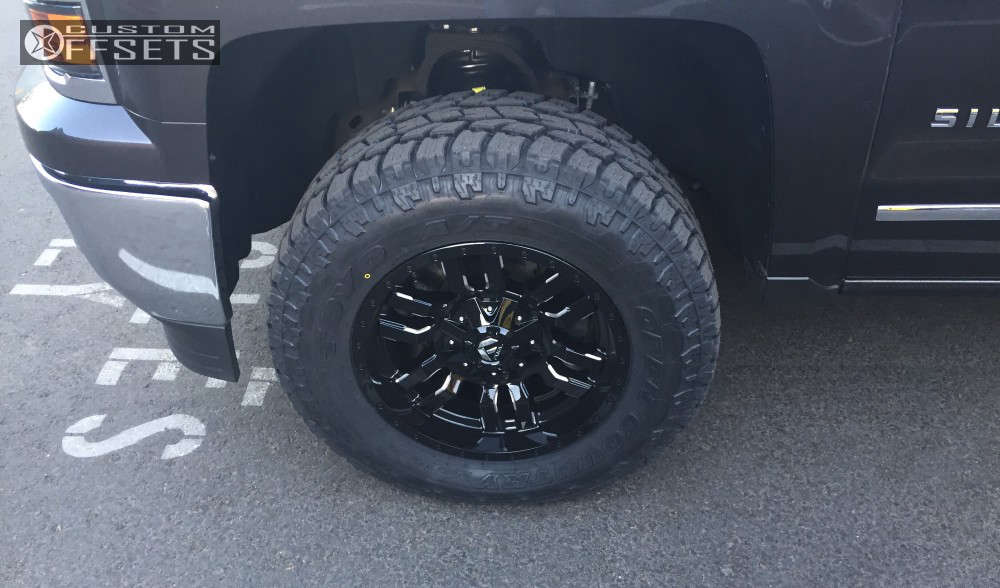 2014 Chevrolet Silverado 1500 with 18x9 -12 Fuel Sledge and 285/65R18 ...