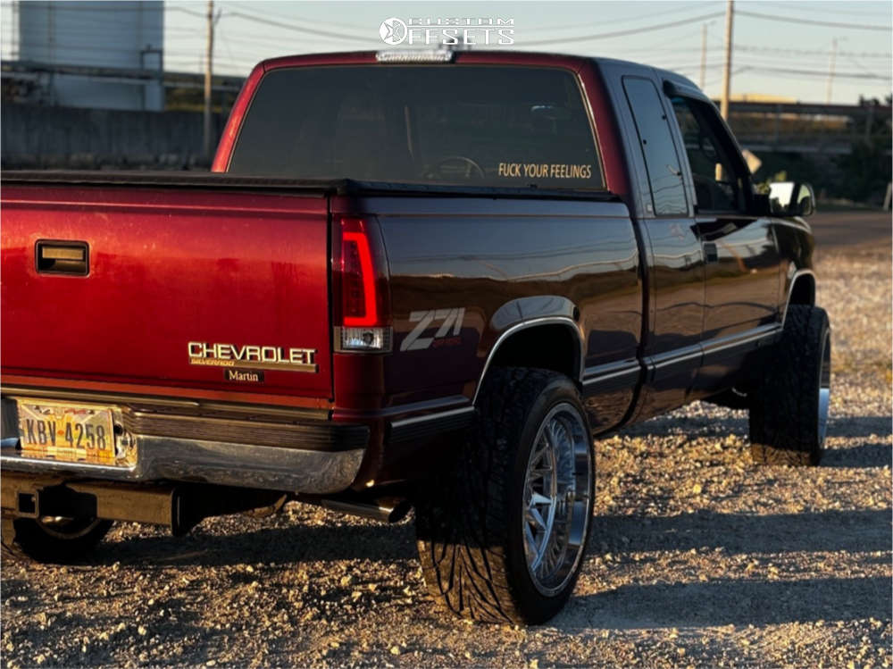 1998 Chevrolet K1500 with 22x12 -44 TIS 547c and 305/40R22 Toyo Tires ...