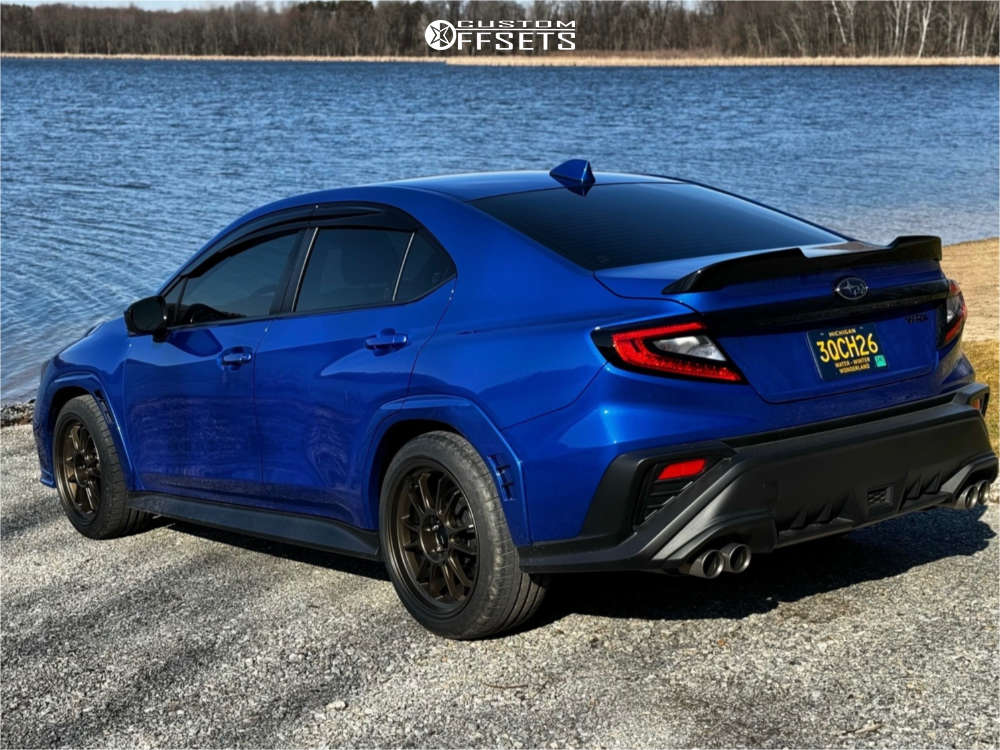 2023 Subaru WRX with 18x9.5 35 Konig Hypergram and 245/40R18 Michelin ...