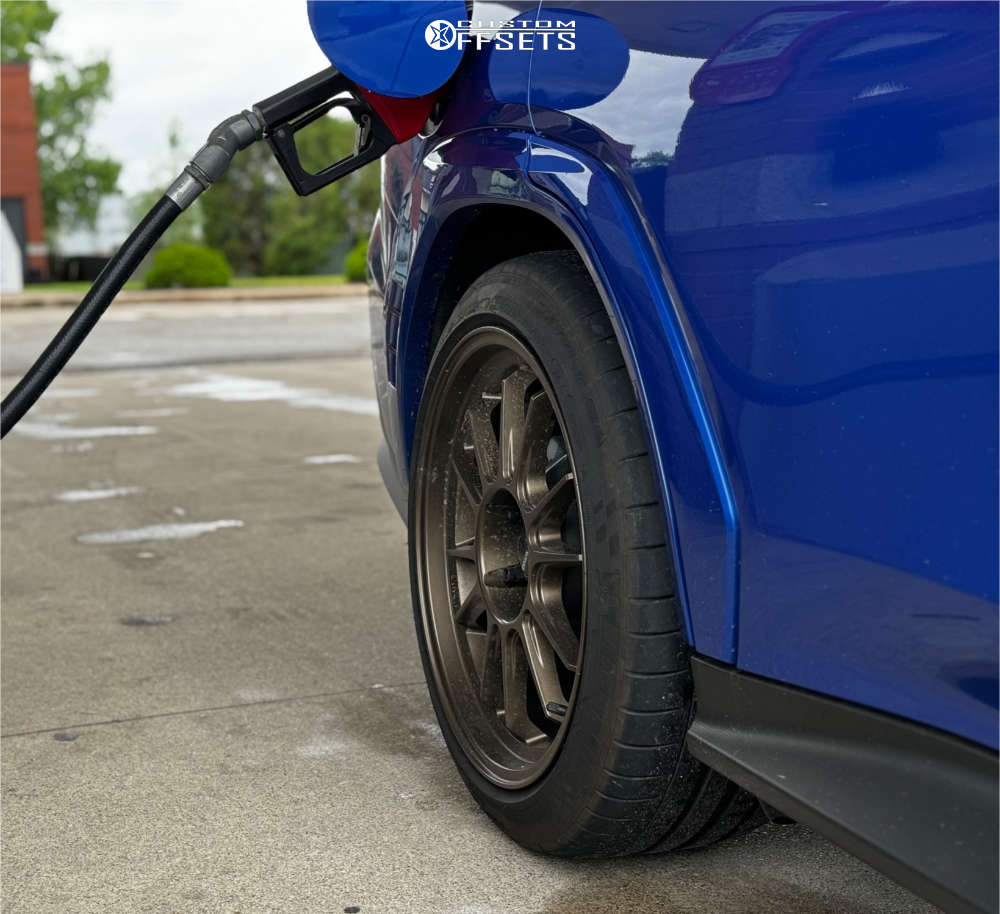 2023 Subaru WRX with 18x9.5 35 Konig Hypergram and 245/40R18 Michelin ...