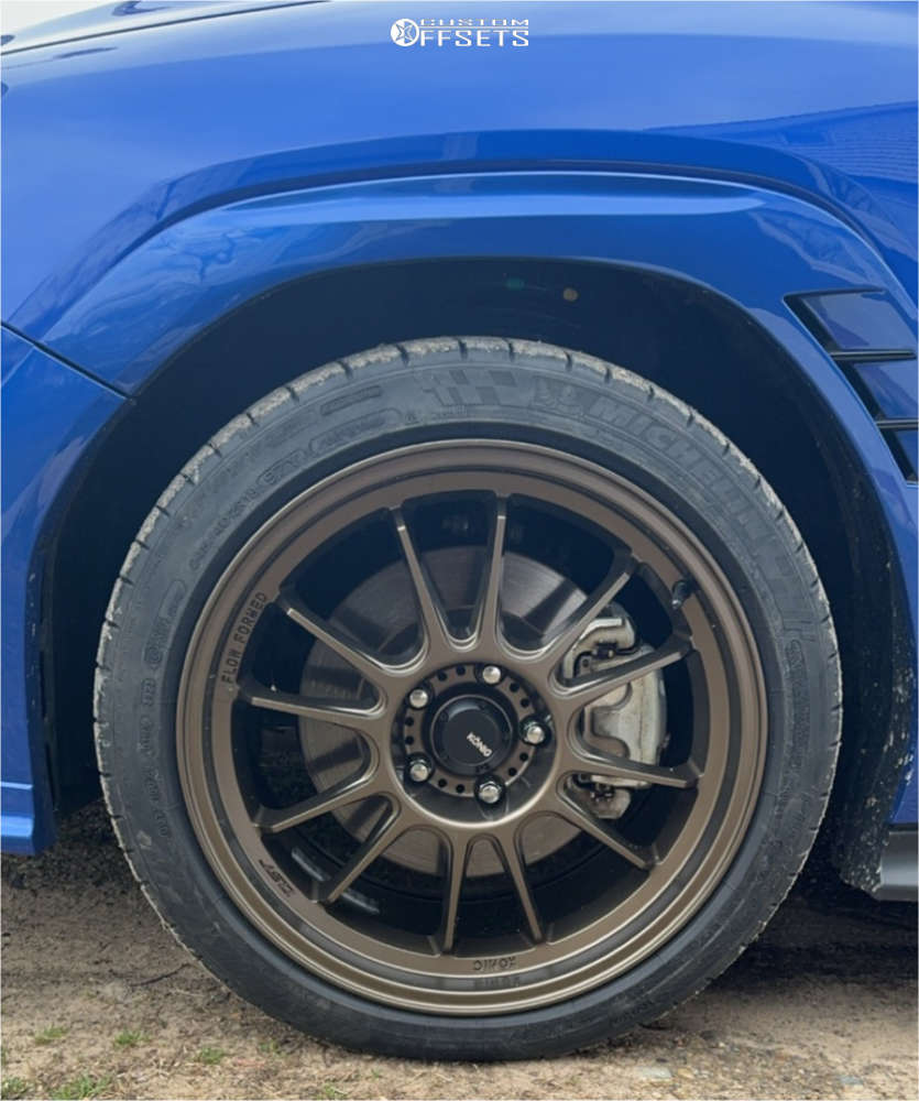 2023 Subaru WRX with 18x9.5 35 Konig Hypergram and 245/40R18 Michelin Pilot Super Sport and ...