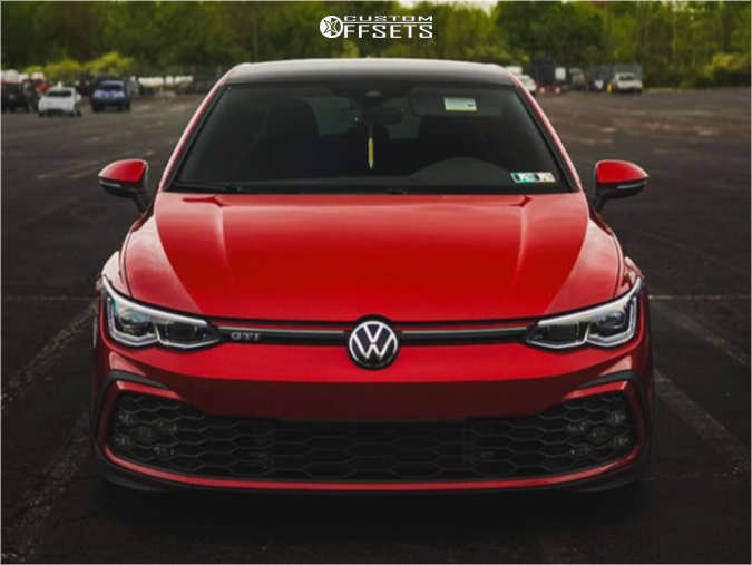 2023 Volkswagen GTI with 18x8.5 43 Konig Ampliform and 245/40R18 ...