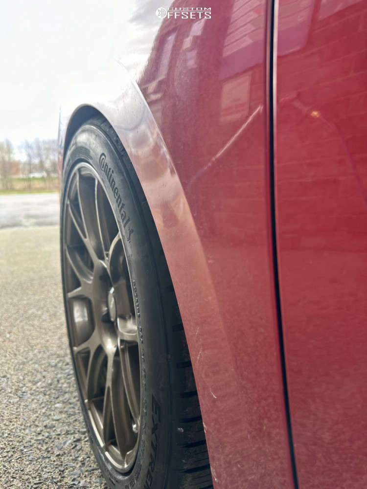 2023 Volkswagen GTI with 18x8.5 43 Konig Ampliform and 245/40R18 ...