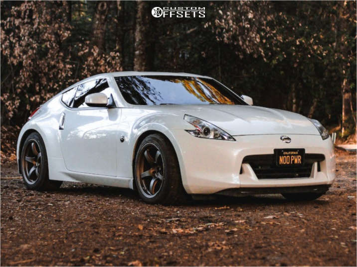 2011 Nissan 370Z with 18x10 22 Gram Lights 57dr and 275/40R18 Yokohama ...