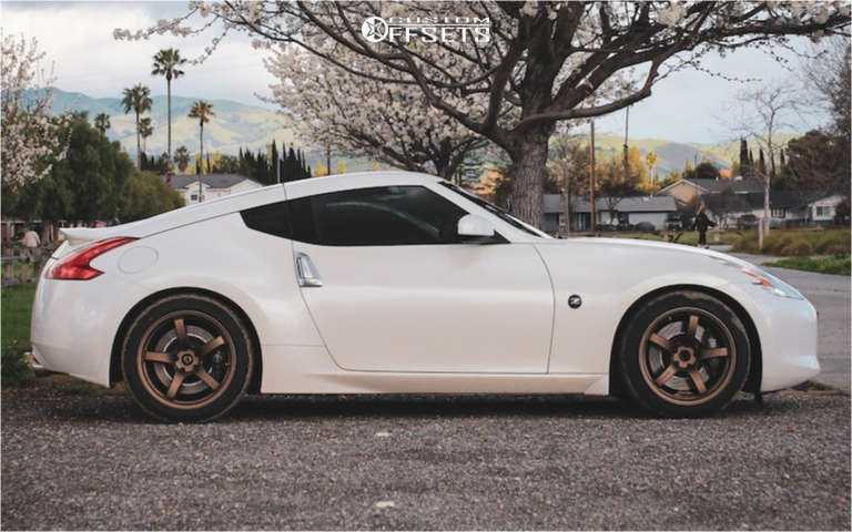 2011 Nissan 370Z with 18x10 22 Gram Lights 57dr and 275/40R18 Yokohama ...