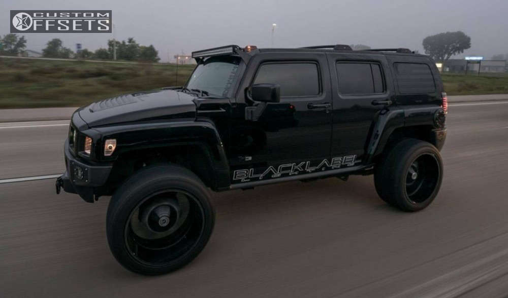 2006 HUMMER H3 with 22x12 -44 Scorpion Sc21 and 33/12.5R22 Mile King ...