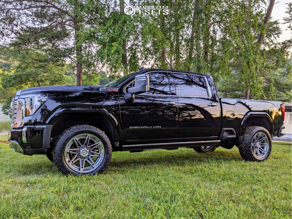 2024 GMC Sierra 2500 HD with 22x10 -18 Fuel Brawl and 35/12.5R22 ...