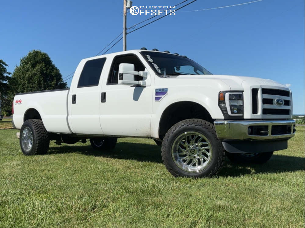 2008 Ford F-350 Super Duty with 20x12 -44 TIS 544c and 35/12.5R20 AMP ...