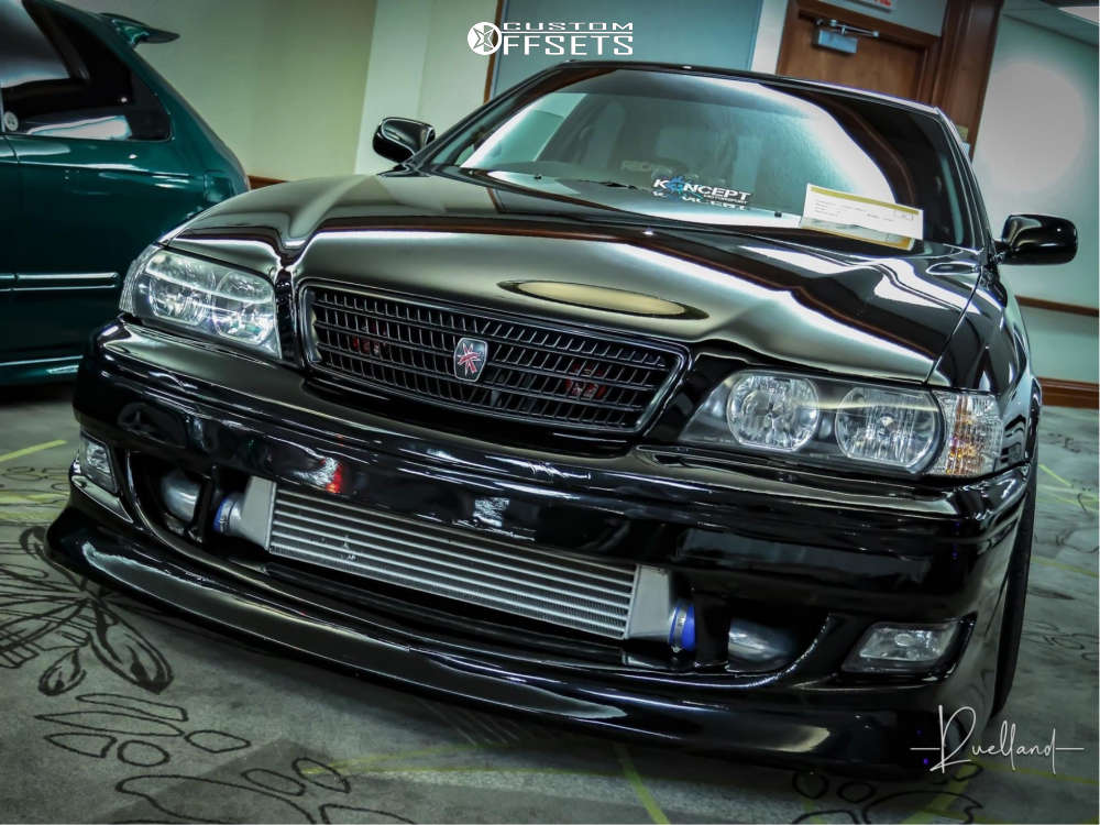 1997 Toyota Chaser with 18x8.5 30 Work Emotion T7r 2p and 215/40R18 ...