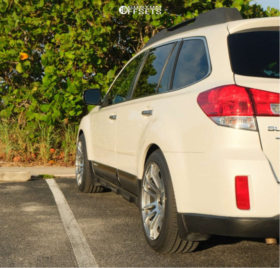 2014 Subaru Outback with 18x9.5 38 AVID1 Av20 and 245/45R18 Falken ...