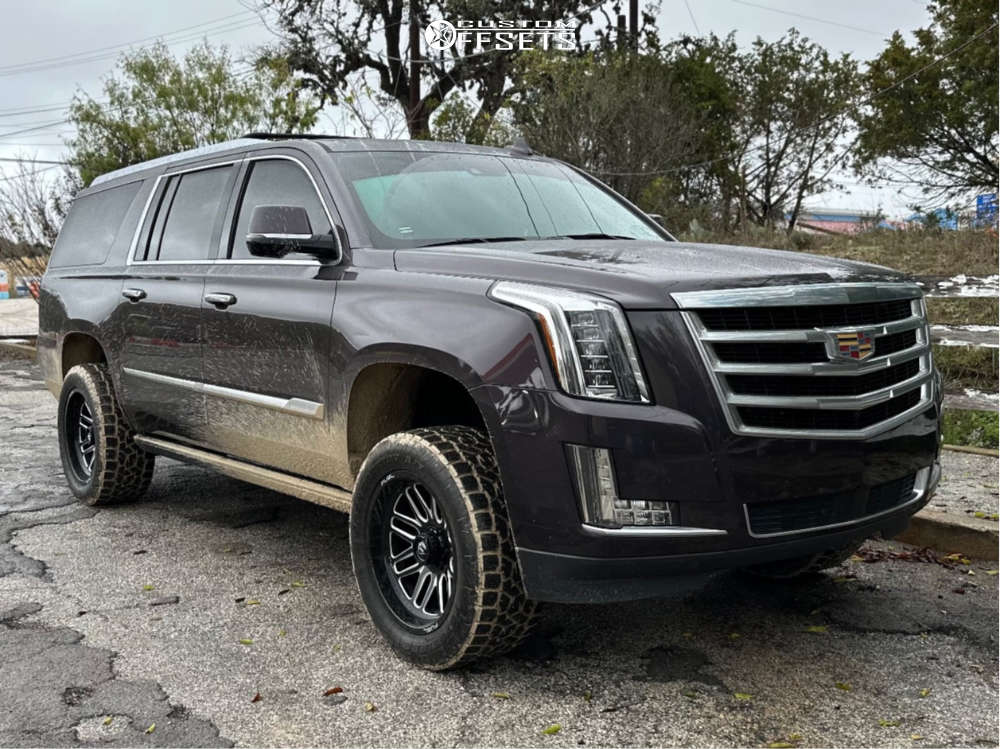 2016 Cadillac Escalade ESV with 20x10 -18 Fuel Ignite and 305/55R20 ...