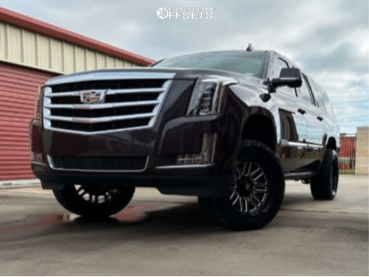 2016 Cadillac Escalade ESV with 20x10 -18 Fuel Ignite and 305/55R20 ...