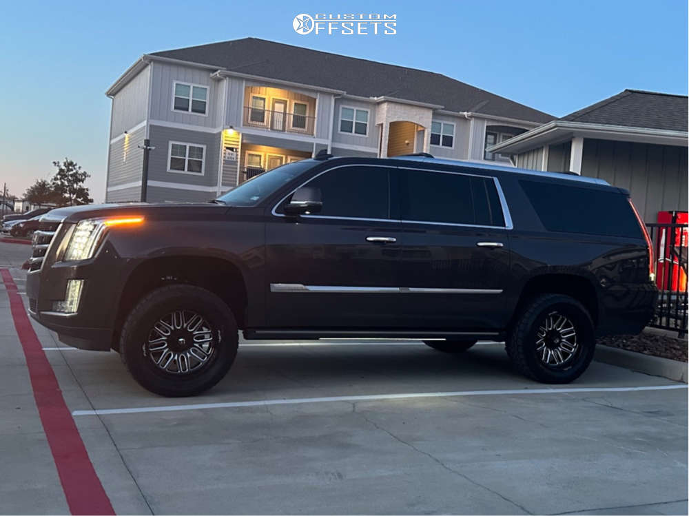 2016 Cadillac Escalade ESV with 20x10 -18 Fuel Ignite and 305/55R20 ...