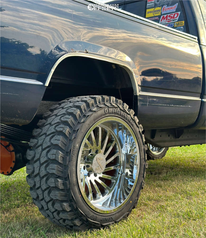 1989 Chevrolet K2500 with 22x12 -51 ARKON OFF-ROAD Caesar and 35/12 ...