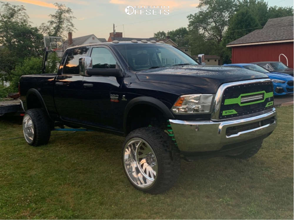 2012 Ram 2500 with 24x14 -76 Specialty Forged Sf001 and 35/12.5R24 Fury ...
