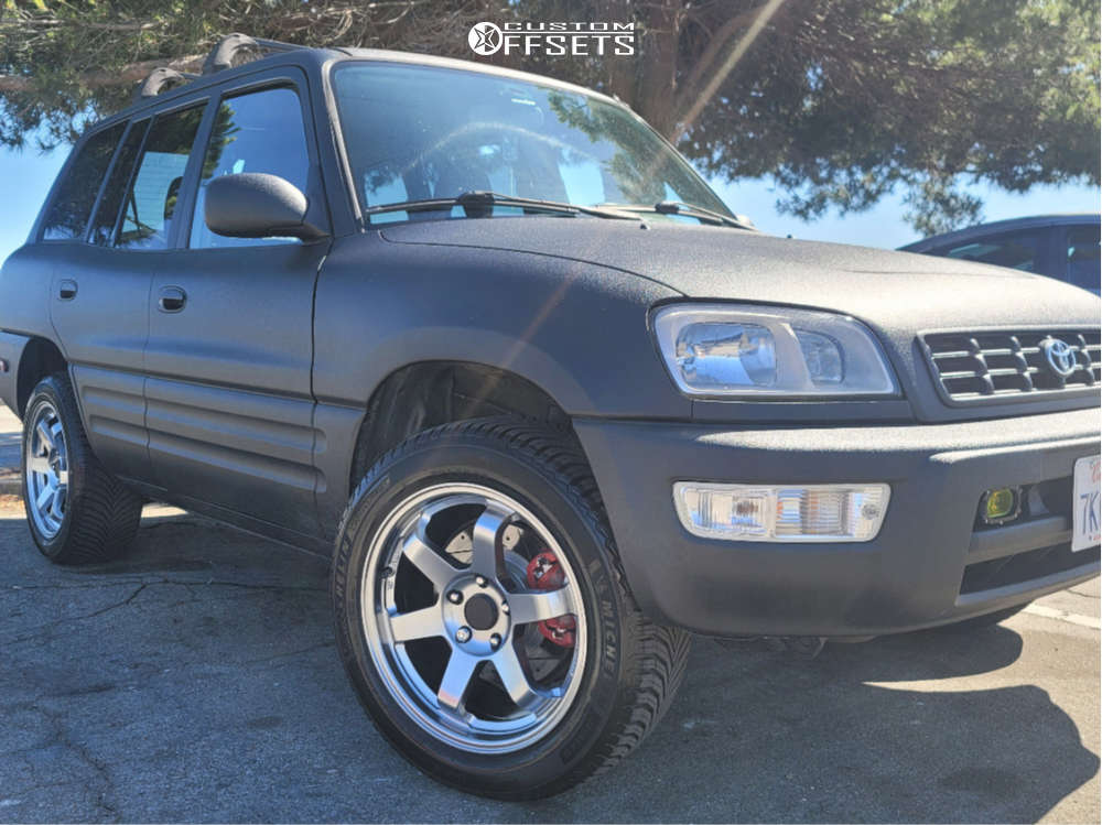 1999 Toyota RAV4 with 17x8 35 AVID1 Av6 and 225/55R17 Michelin Cross ...