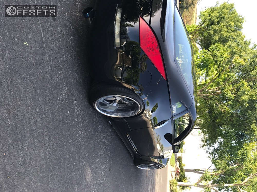 2003 Nissan 350Z with 18x10.5 6 Work VS KF and 235/40R18 Hankook Ventus ...
