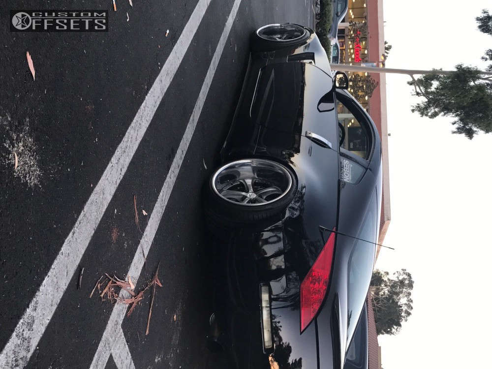 2003 Nissan 350Z with 18x10.5 6 Work VS KF and 235/40R18 Hankook Ventus ...