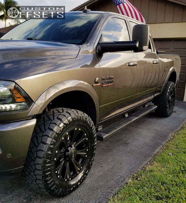 2016 Ram 2500 with 20x9 18 Helo He901 and 35/12.5R20 Nitto Ridge ...