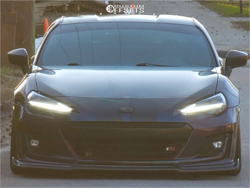 2018 Subaru BRZ with 18x9 30 Aodhan Ah06 and 255/35R18 Continental ...