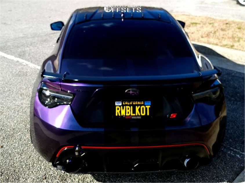 2018 Subaru BRZ with 18x9 30 Aodhan Ah06 and 255/35R18 Continental ...