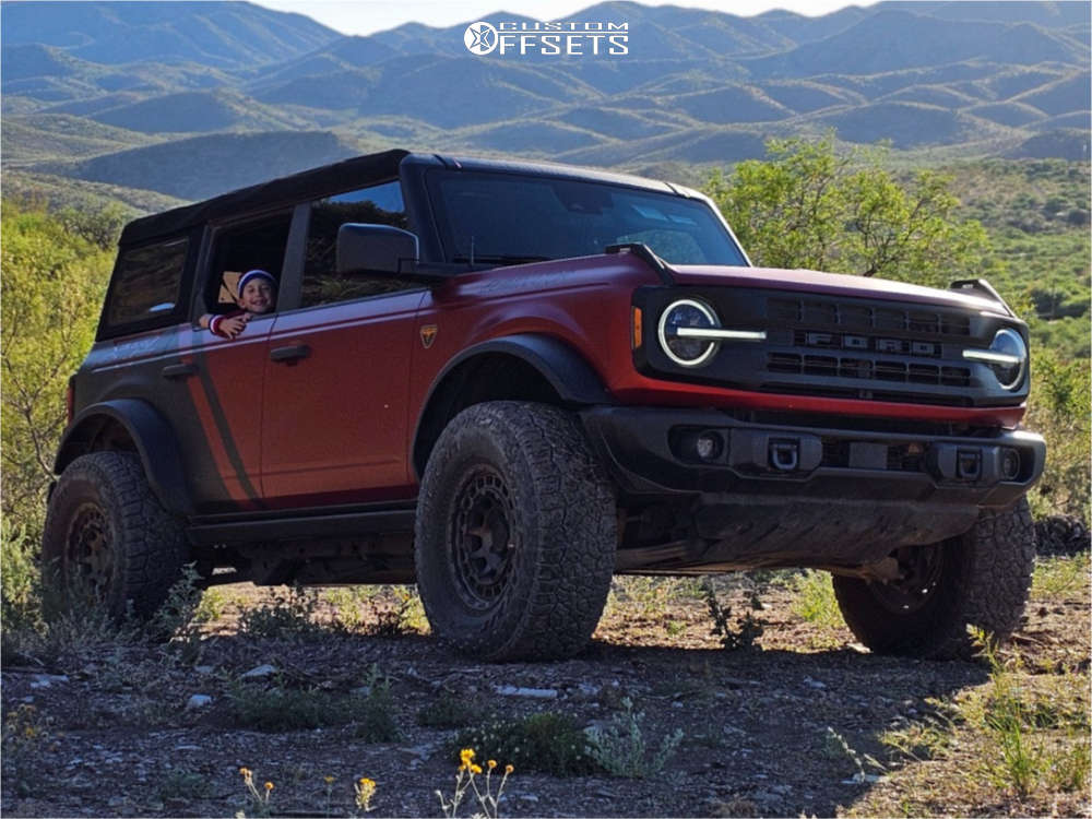 2023 Ford Bronco with 17x8.5 -18 Black Rhino Chamber and 35/12.5R17 ...