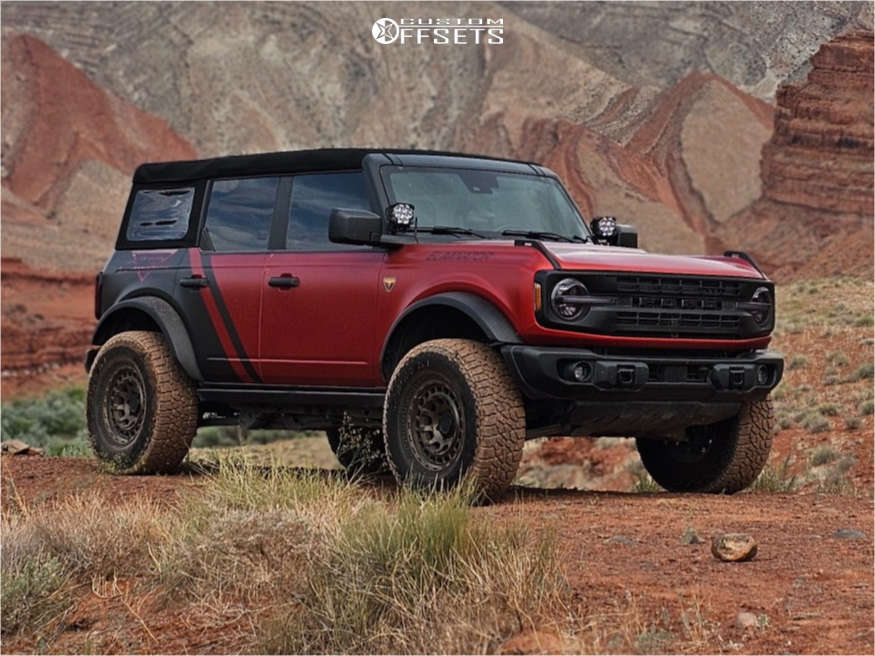 2023 Ford Bronco with 17x8.5 -18 Black Rhino Chamber and 35/12.5R17 ...