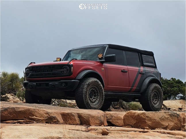 2023 Ford Bronco with 17x8.5 -18 Black Rhino Chamber and 35/12.5R17 ...