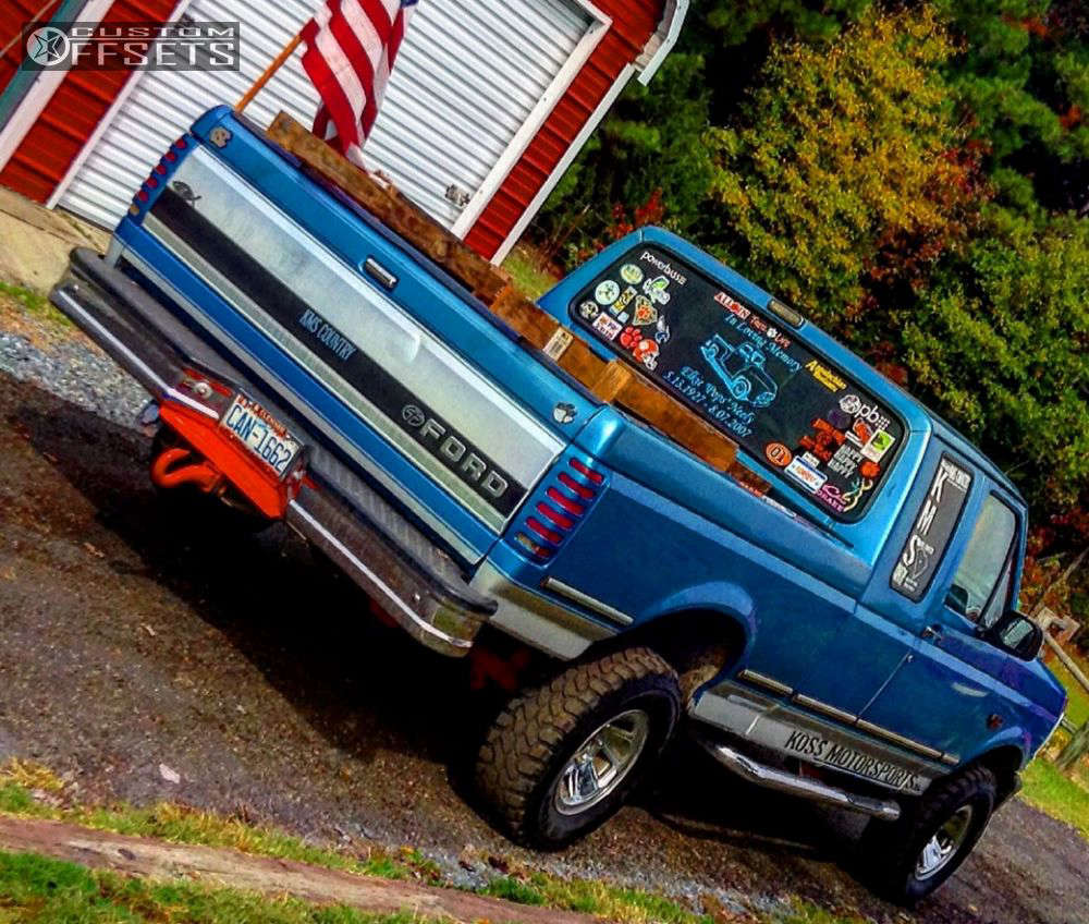 1992 Ford F-150 with 15x7.5 31 OEM Wheels Spaced Out Stockers and 31/10 ...