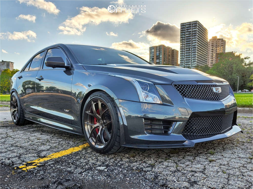 2016 Cadillac ATS with 18x9.5 22 BC Forged Kl01 and 265/35R18 Nitto ...
