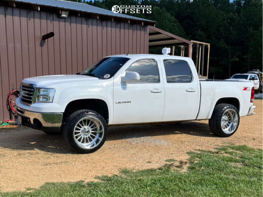 2011 GMC Sierra 1500 with 22x12 -40 Fuel Forged Ff119 and 33/12.5R22 ...