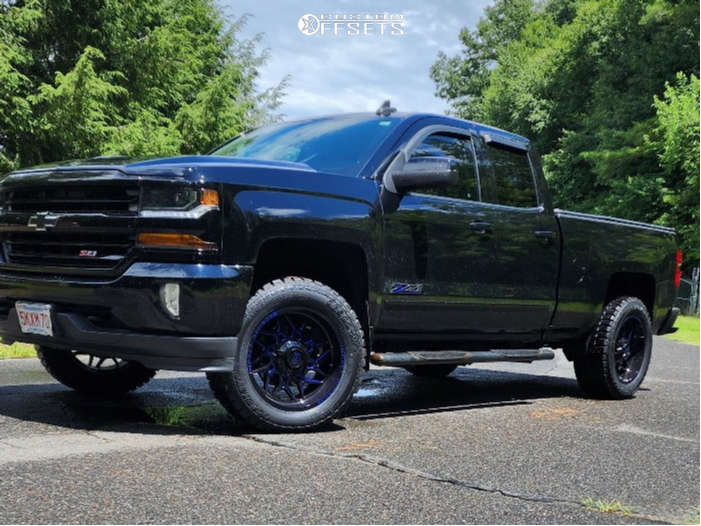 2017 Chevrolet Silverado 1500 with 20x10 -12 Impact Offroad 813 and 33/ ...