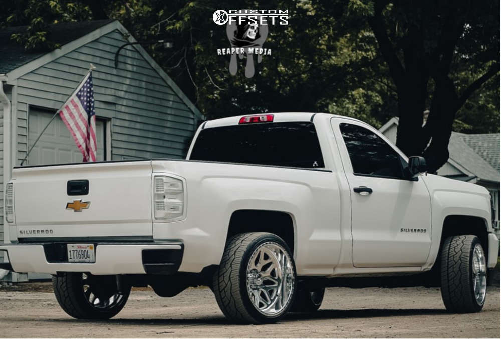 2016 Chevrolet Silverado 1500 with 22x12 -55 American Force Sprint Cc ...