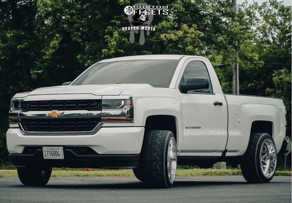 2016 Chevrolet Silverado 1500 with 22x12 -55 American Force Sprint Cc ...