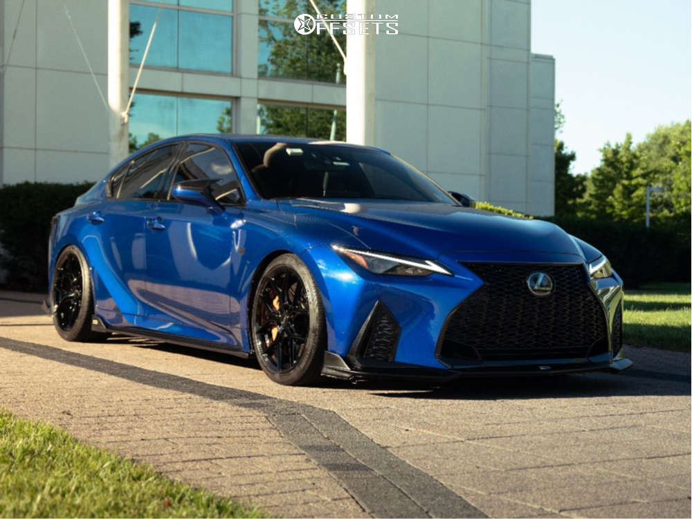 2022 Lexus IS350 with 19x8.5 32 Vossen Hf5 and 235/40R19 Bridgestone ...