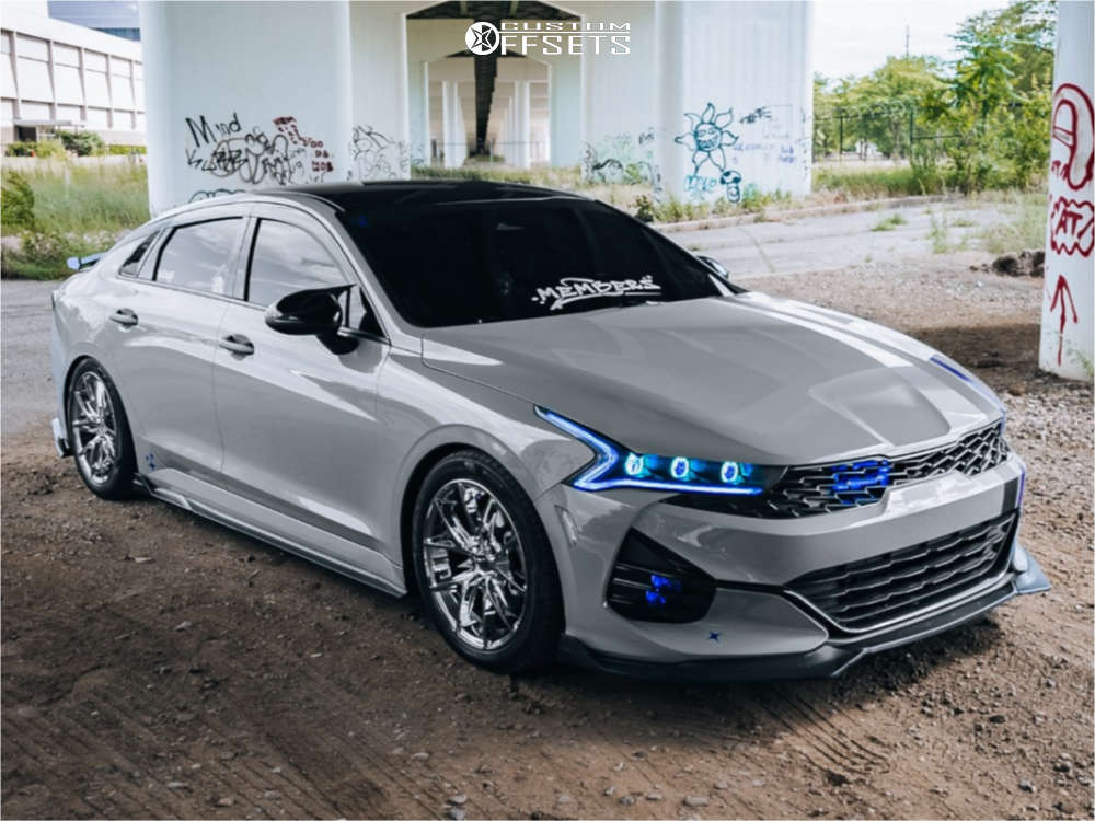 2022 Kia K5 with 18x8 40 Niche Misano and 235/45R18 Pirelli Pzero and ...