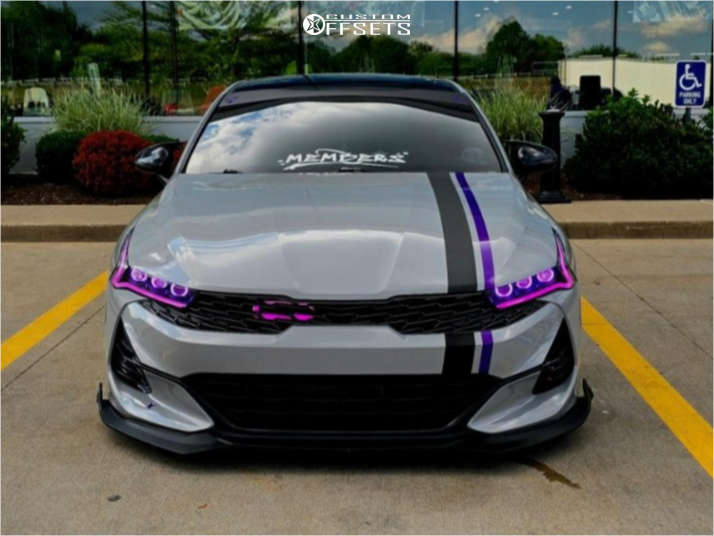 2022 Kia K5 with 18x8 40 Niche Misano and 235/45R18 Pirelli Pzero and ...