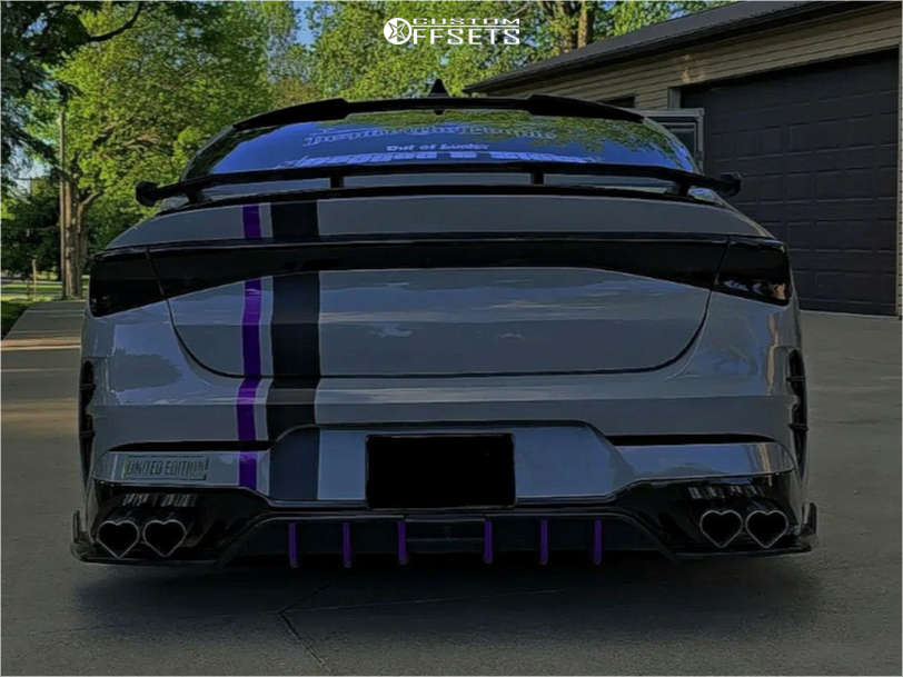 2022 Kia K5 with 18x8 40 Niche Misano and 235/45R18 Pirelli Pzero and ...