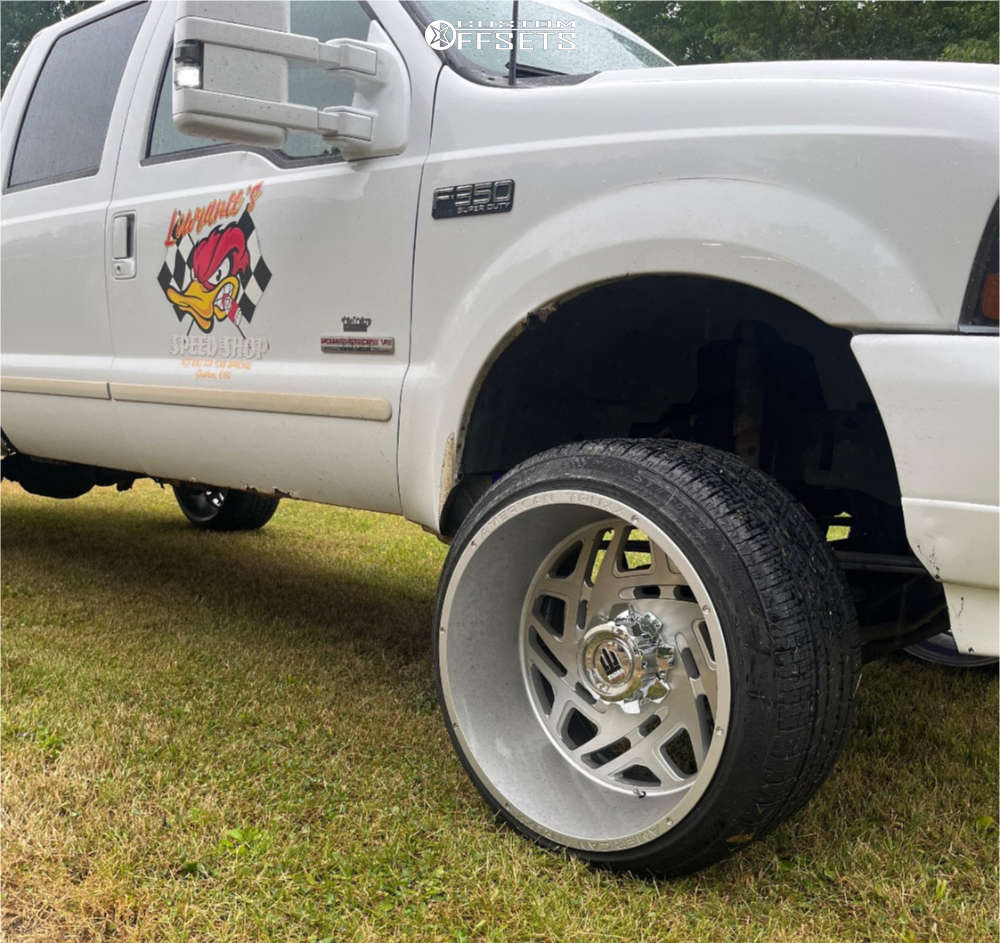 2003 Ford F-350 Super Duty with 24x14 -76 American Truxx Cosmos and 305 ...