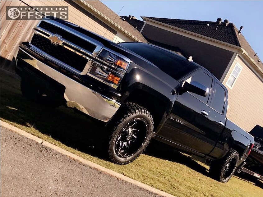 2015 Chevrolet Silverado 1500 with 20x10 -24 Fuel Lethal and 33/12.5R20 ...