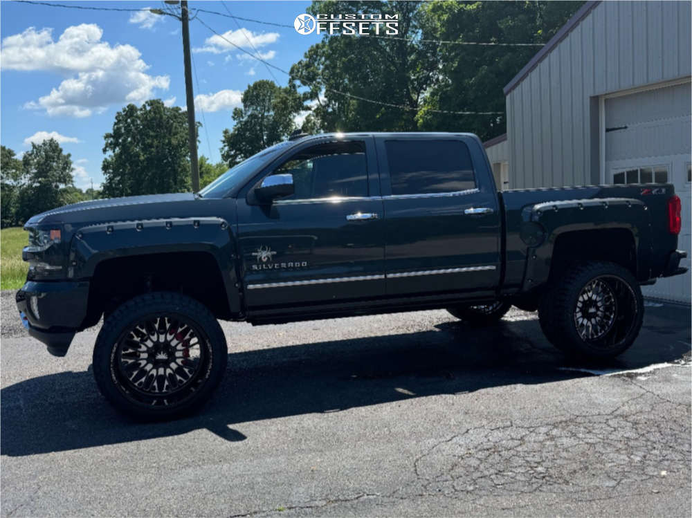 2018 Chevrolet Silverado 1500 with 24x14 -76 Liberty Forged Lbty10 and ...