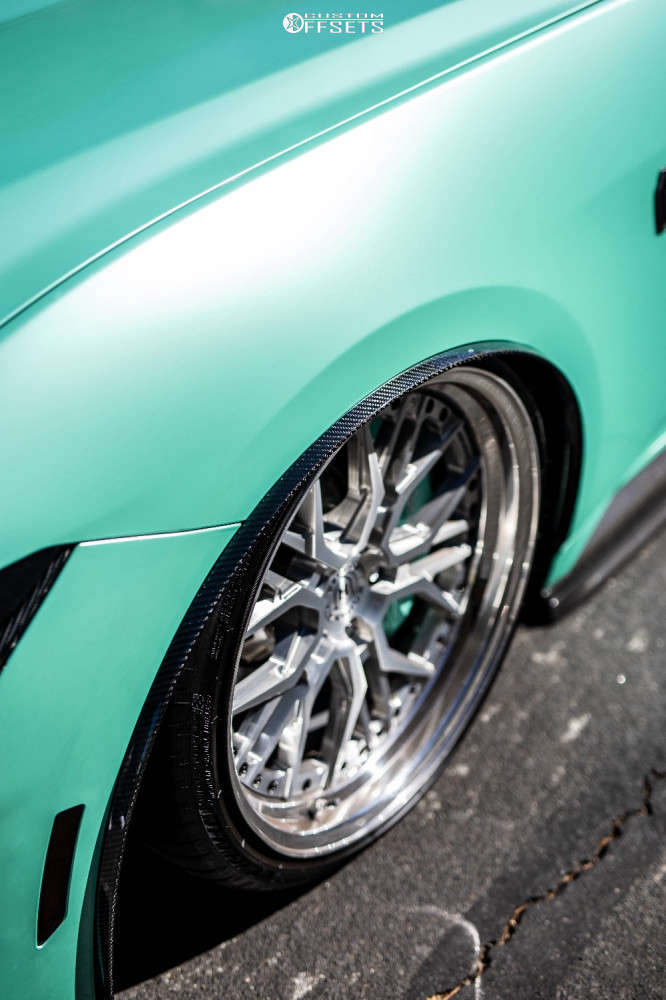 2024 Ford Mustang with 19x10 30 Rohana RFG-3 and 265/30R19 Michelin ...