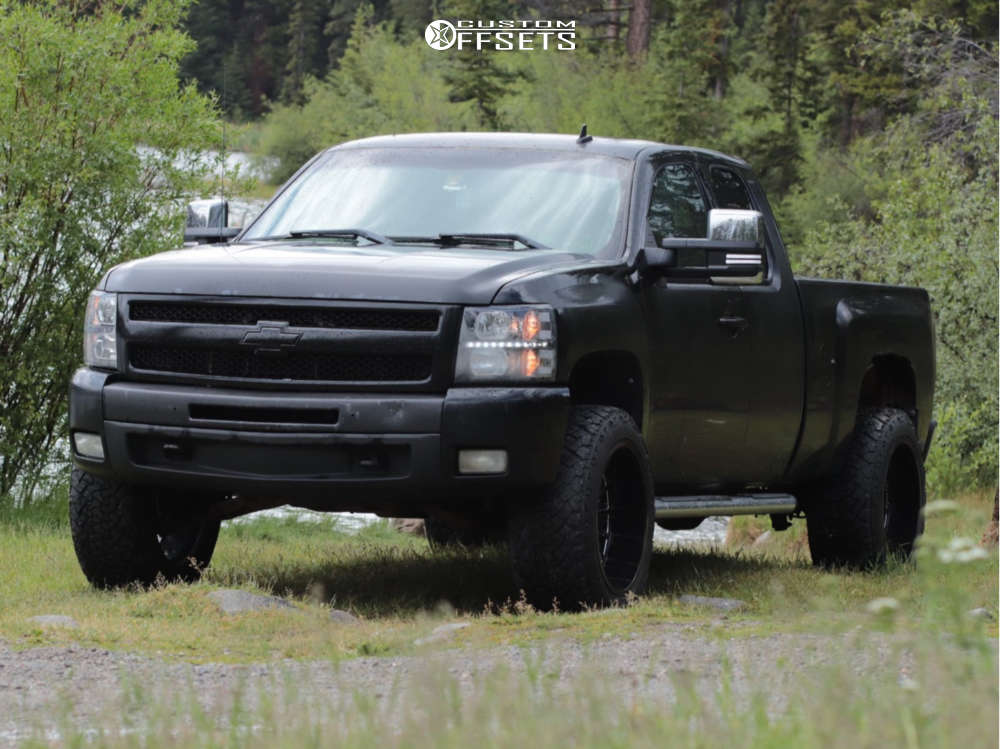 2009 Chevrolet Silverado 1500 with 22x12 -44 Mayhem Utopia and 35/12 ...