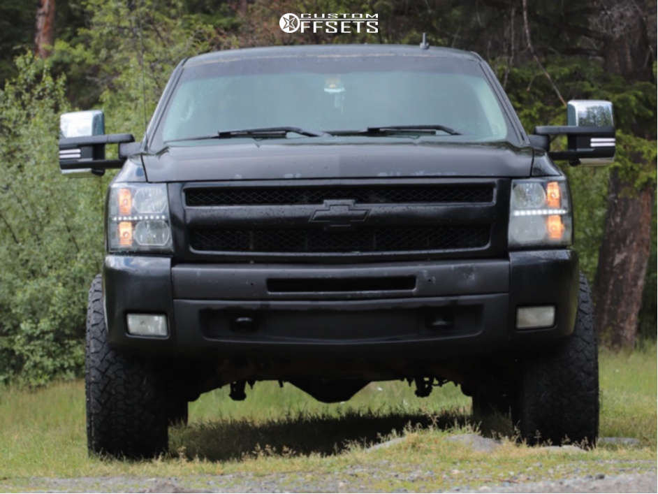 2009 Chevrolet Silverado 1500 with 22x12 -44 Mayhem Utopia and 35/12 ...