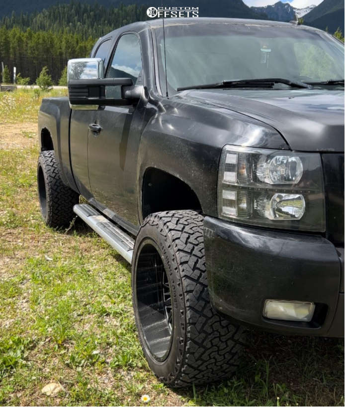 2009 Chevrolet Silverado 1500 with 22x12 -44 Mayhem Utopia and 35/12 ...