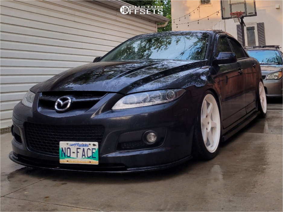 2006 Mazda 6 with 18x8.5 30 ESR Sr07 and 225/40R18 Falken Azenis FK510 ...